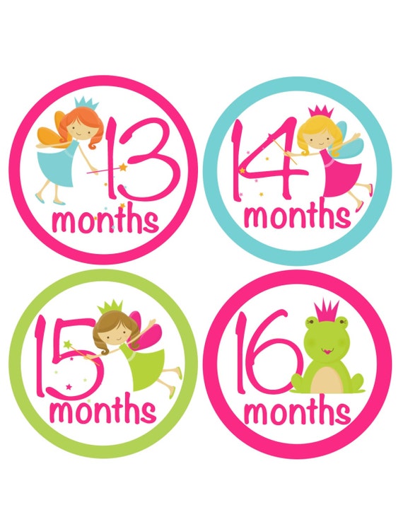 Items similar to Second Year Month Stickers - 13 months to 2 years ...