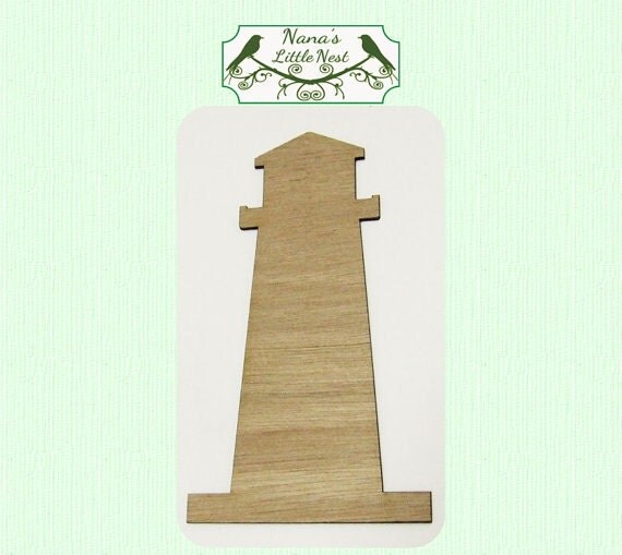 Lighthouse Large Wood Cut Out Laser Cut