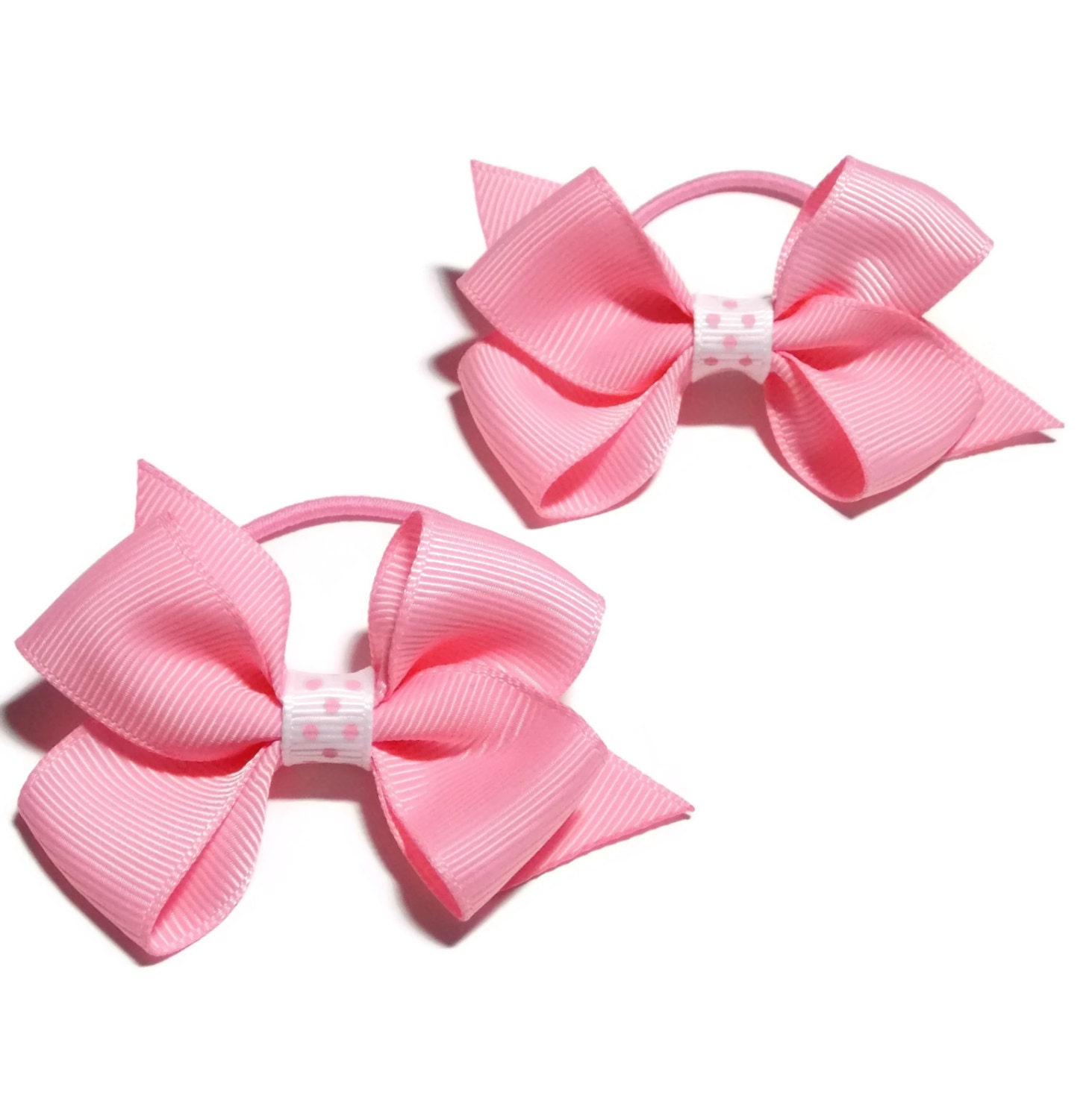 Pony Tail Bows Girls Ponytail Pigtail Bows by BlissfulBowtiqueII