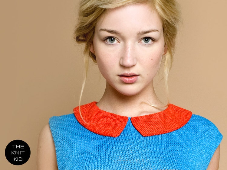 Etsy Design Award Germany knitted sweater top beige by THEKNITKID