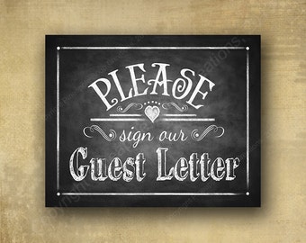 Guest letter wedding | Etsy