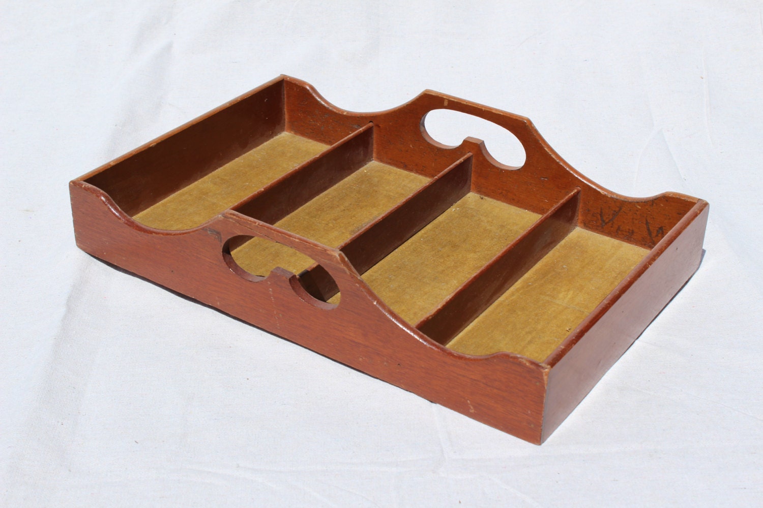 Antique Wooden Divided Tray Vintage Divided Cutlery Tray Victorian ...
