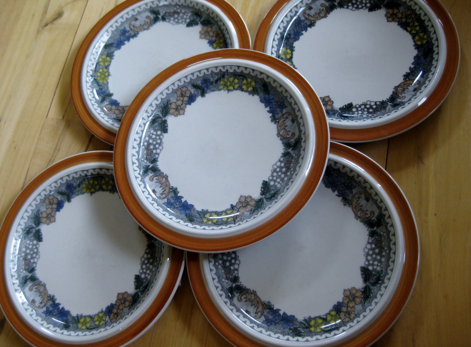 Goebel Burgund Salad Plates Good to Very Good Set of 5 – Haute Juice