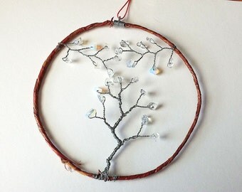 Unique wire tree suncatcher related items | Etsy