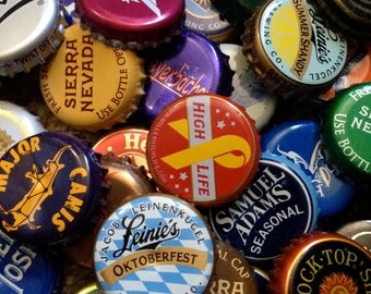 Assorted Beer Bottle Caps - 1 Pound - About 200 caps