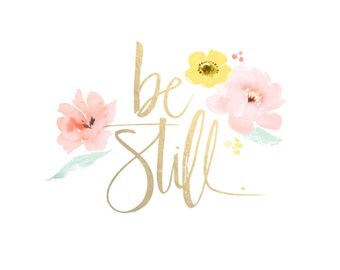 Popular items for be still on Etsy