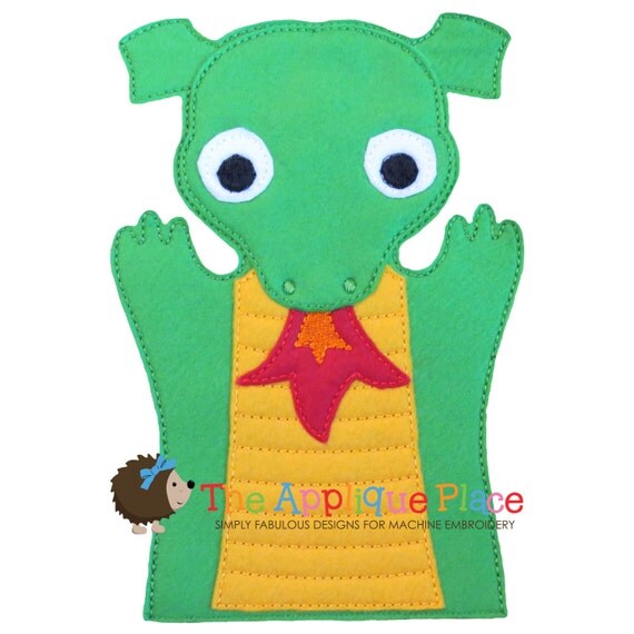Items similar to Dragon Hand and Finger Puppet In The Hoop Machine ...