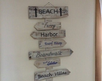 Home decor, handmade Beach sign for beach house
