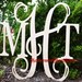 24 inch Wooden Monogram Letters Wood Monogram Wall by ACharmedNest