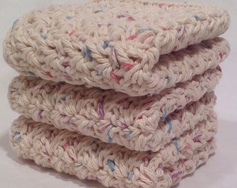 Cotton Face Scrubbie Set of 16 by DapperCatDesigns on Etsy