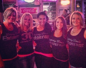 BIRTHDAY ENTOURAGE™ shirts . Adult girl birthday by BirthdaySquad