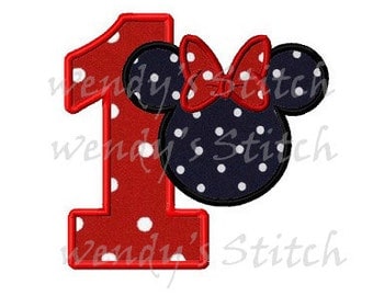 Número de minnie mouse | Etsy