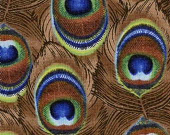 Peacock fabric | Etsy