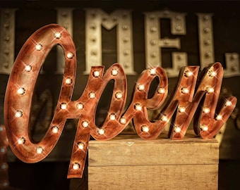 Unique lighted open sign related items | Etsy