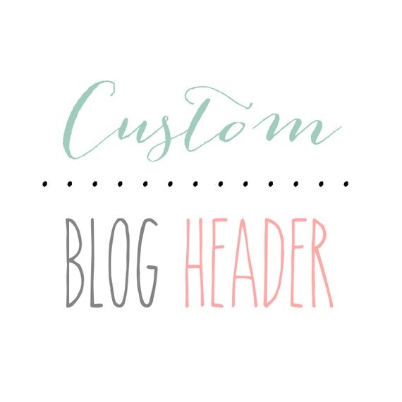 Custom blog header / logo design for blogs and by RissDesign