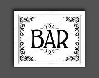 Vintage bar decor | Etsy