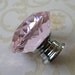 Glass Knobs Pink Crystal Knobs / Dresser Knobs / Drawer Knobs