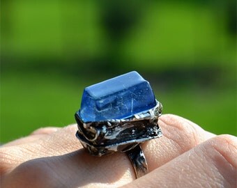 Drop of RED WINE reto ring nostalgic ring by JoannaJagoda on Etsy