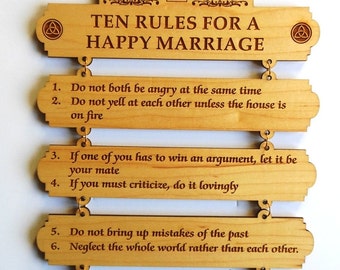 Marriage rules | Etsy