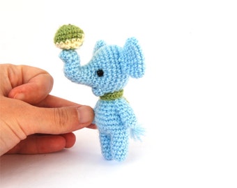 mini elephant crochet ballerina elephant miniature elephant
