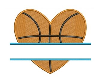 Heart basketball | Etsy