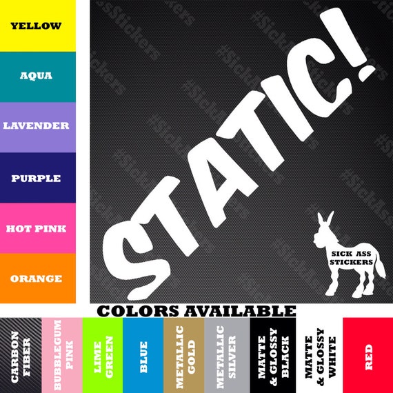 Static Vinyl decal 8