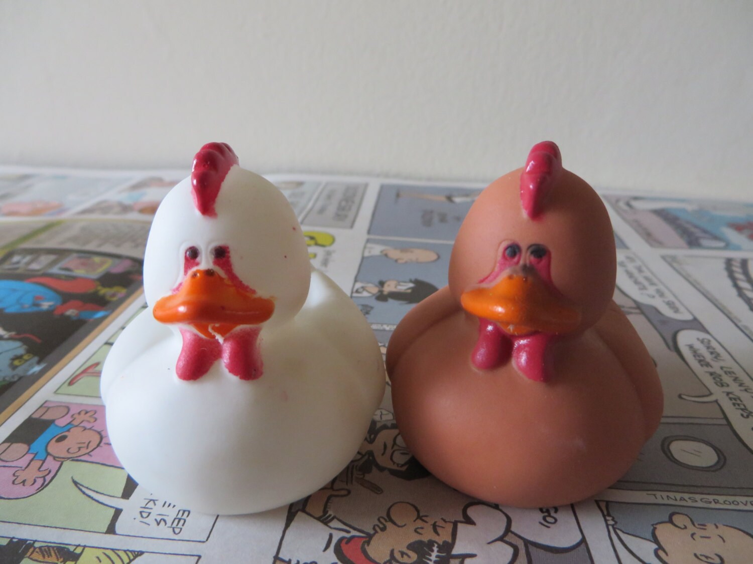 Farm Animal rubber ducks. horse chicken cow rooster by LotsaDuck