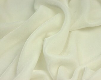 Ivory velvet fabric | Etsy