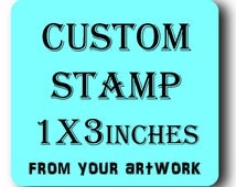 Popular items for small custom stamp on Etsy
