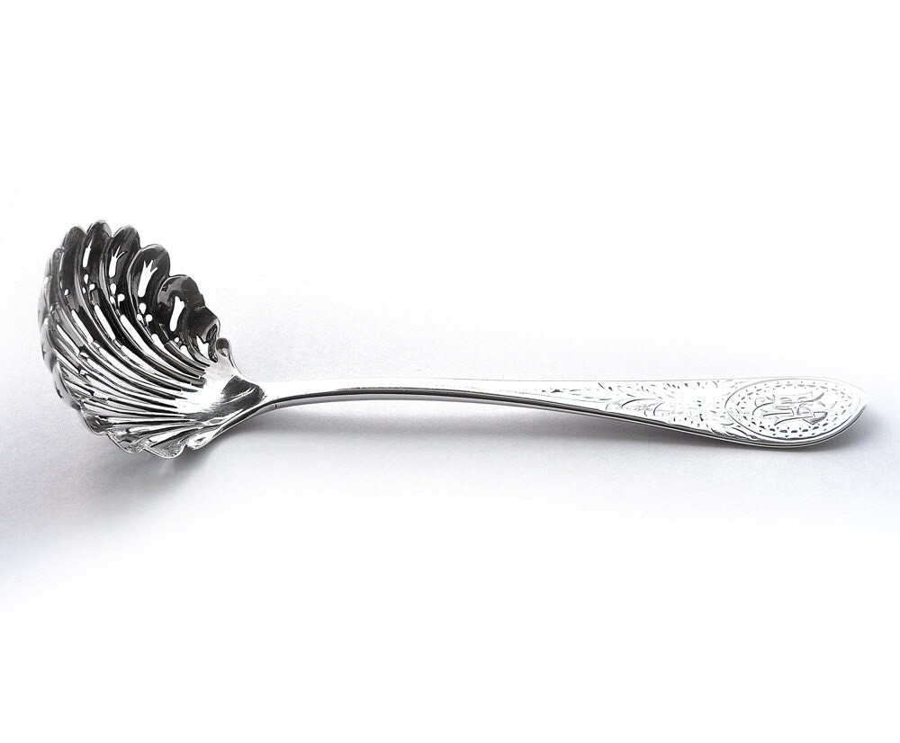 Victorian (1869), Silver Sugar Sifting Spoon – Haute Juice