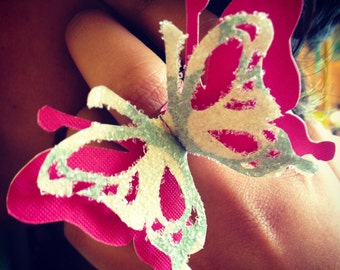 Paper Butterfly Ring