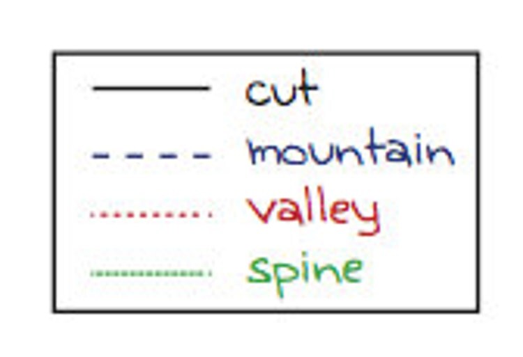 DIY Template Obloid Rings Kirigami Pop-up paper by Ullagami