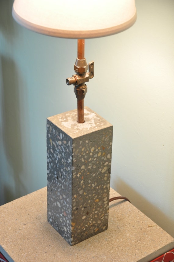 Concrete table lamp