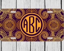 Popular items for floral license plate on Etsy