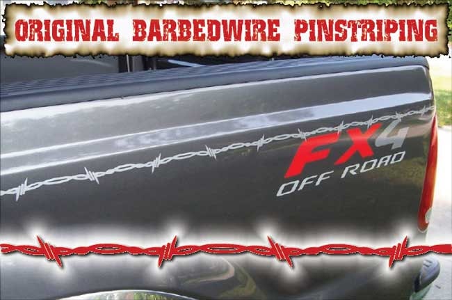 Barbed Wire Automotive Pinstriping...4 styles to choose from