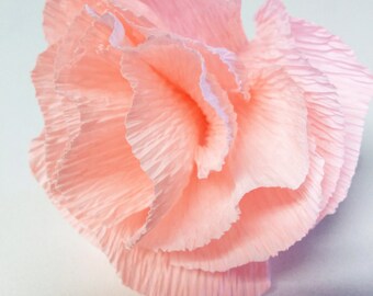 READY TO SHIP. Red peony boutonniere with satin ribbon and pearls ...