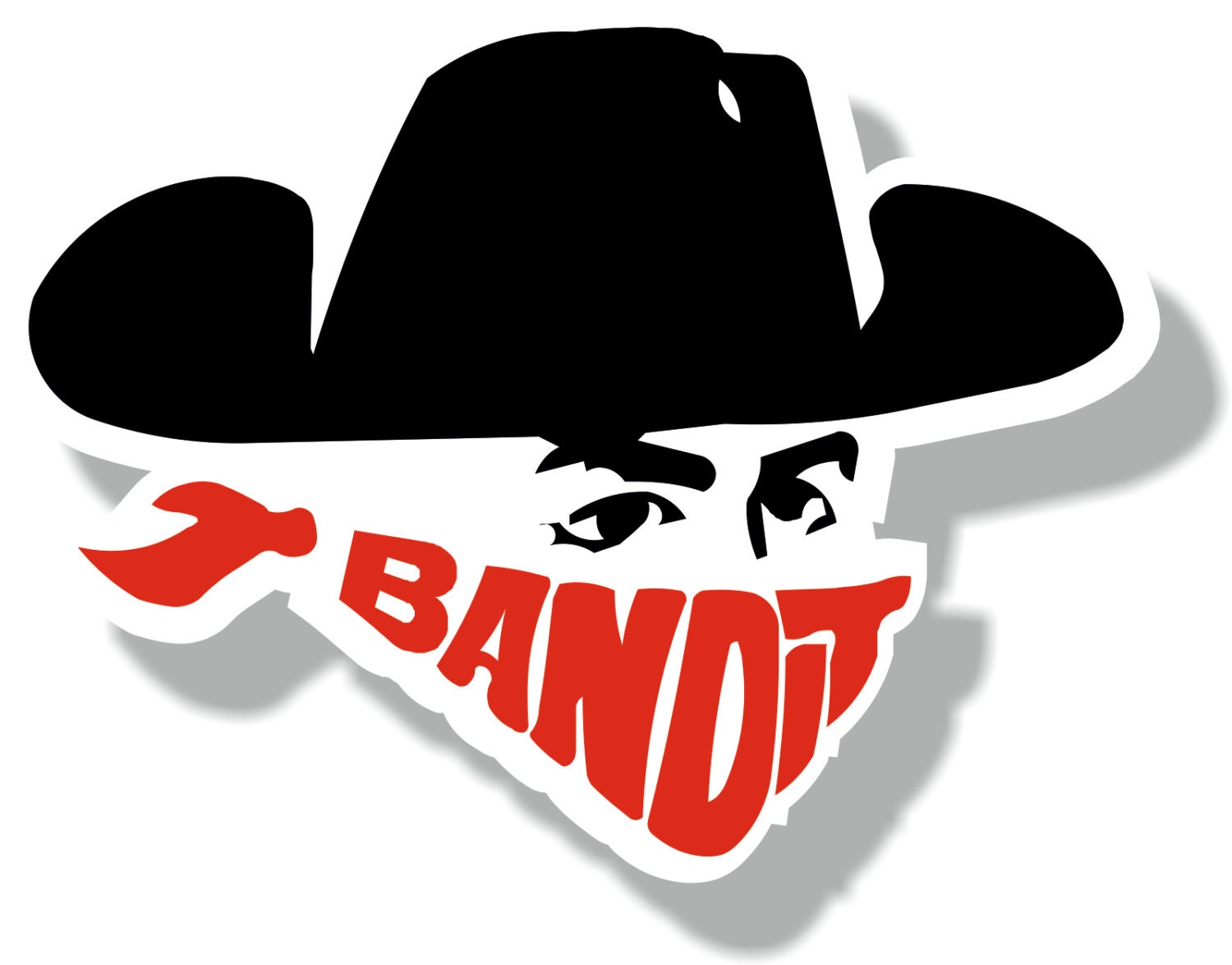 Vinyl sticker/decal Bandit Logo by ScreaminDecals on Etsy
