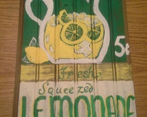 Popular items for lemonade sign on Etsy