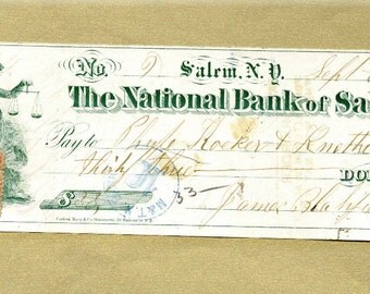 Popular items for bank check on Etsy