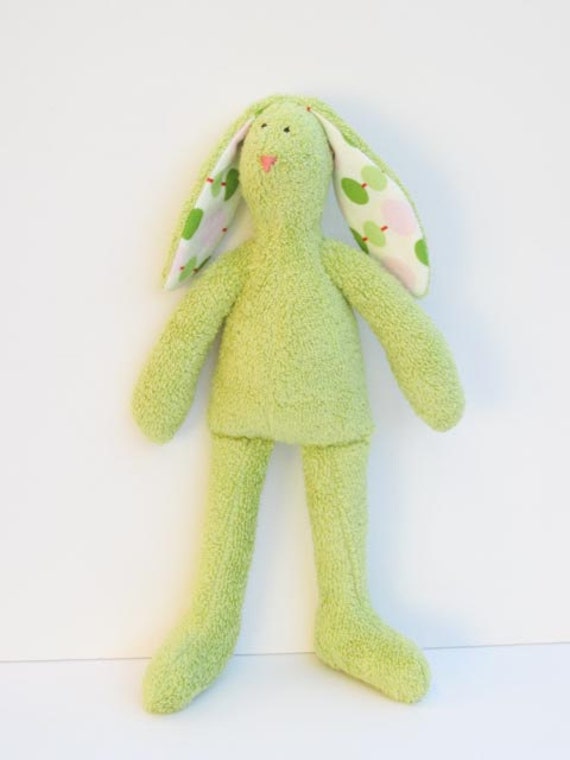 Stuffed bunny doll cute soft terry cloth Easter bunny rabbit