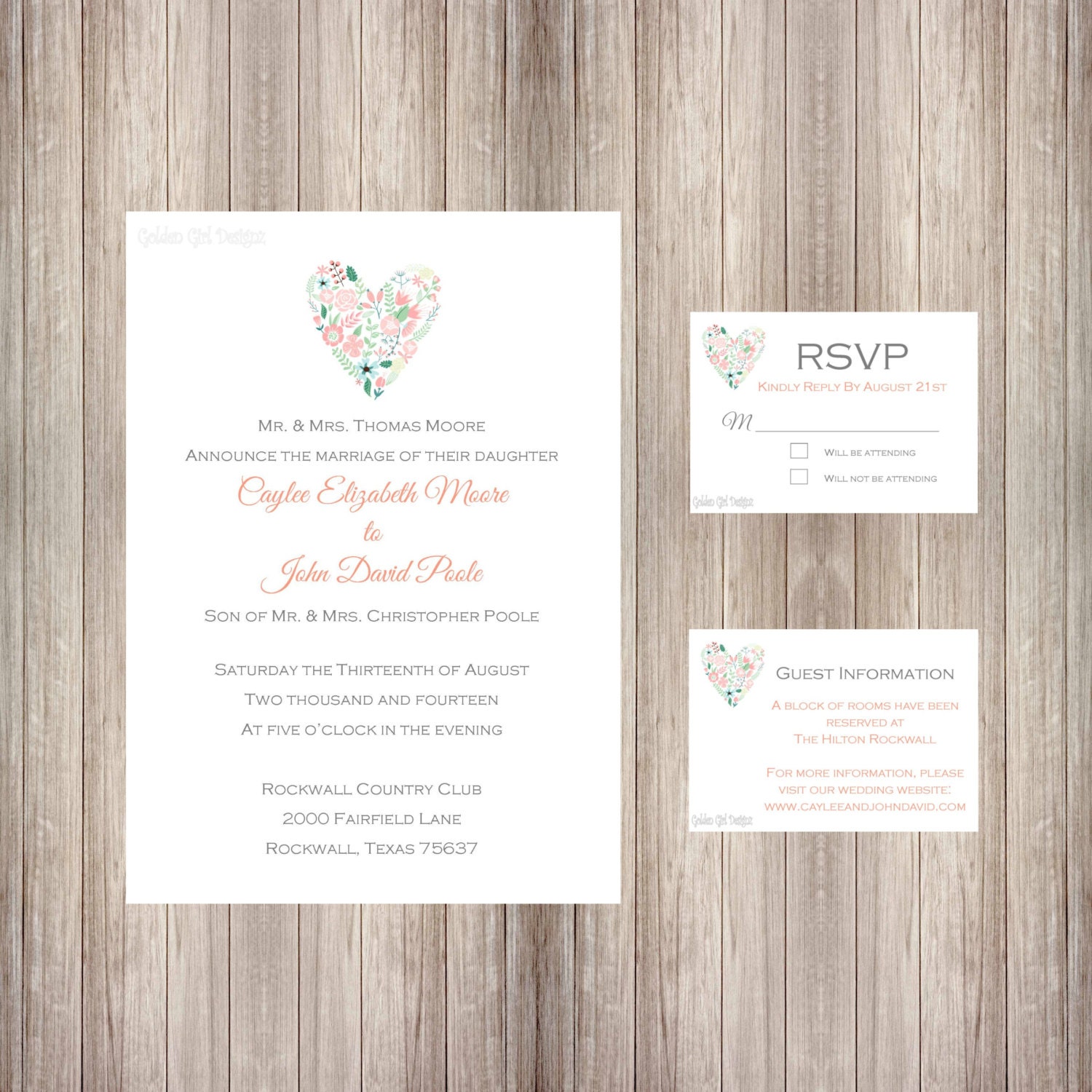 Vintage Laurels Flowers Wedding Invitation Printables-Includes ...