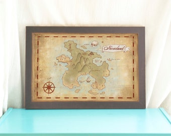 Neverland map | Etsy