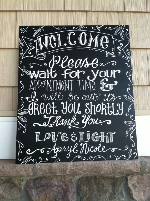 Items similar to Handwritten 20x24 Welcome Sign on Etsy