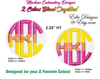 Circle Monograms Machine Embroidery Monograms Monogram Fonts Digital ...