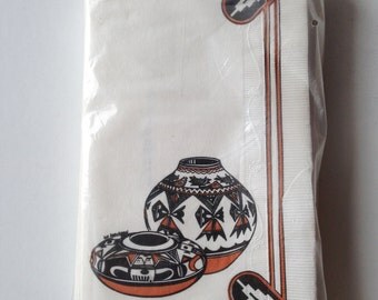 Vintage Paper Napkins by Monogram of California - Navajo Pottery ...
