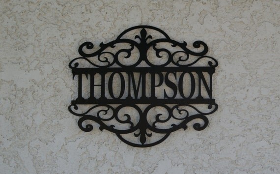Items similar to Personalized Name Metal Sign - Custom metal Name sign ...