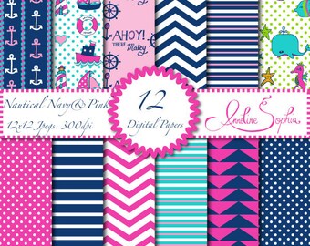 Popular items for anchor digital paper on Etsy
