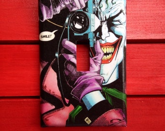 Light Switch Cover - The Killing Joke "Joker" light switch plate home decor