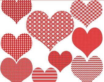 Items similar to Valentine Heart Clipart Set on Etsy