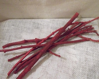 Red Branches, Christmas Branches, Rustic Home Decor, Cottage Home Decor ...